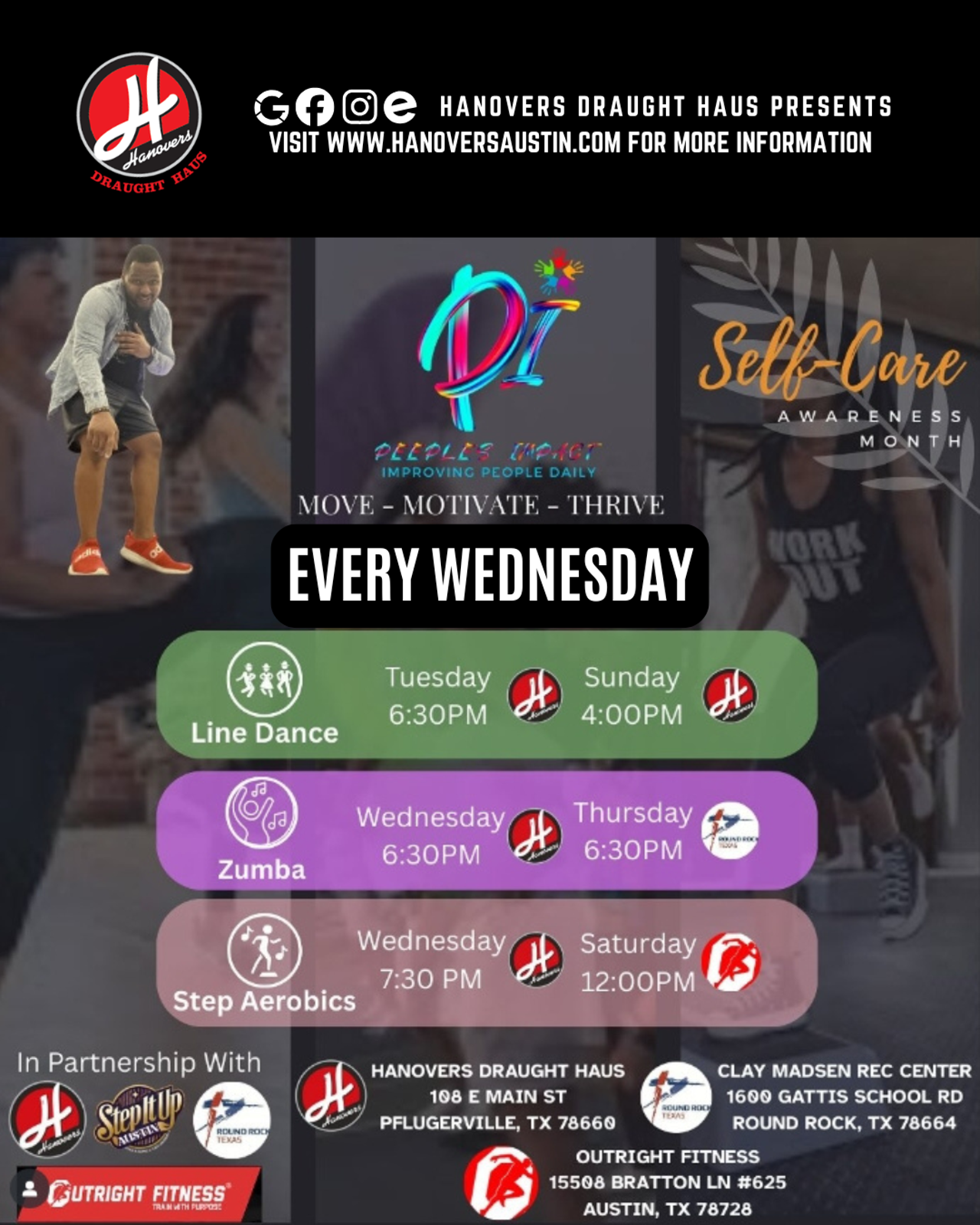 Peeples Impact: Zumba + Step Aerobics Class | Hanovers Draught Haus ...